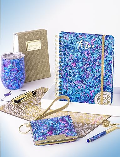 Lilly Pulitzer Undated To Do Planner, Hardcover Daily Planner, Personal Organizer with Hourly Schedules and Notes Pages, Shells n Bells