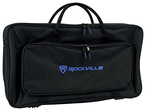 Rockville MCB22 Gig Bag Case 4 DJ/MIDI/Keyboard Controllers/Guitar Pedal Board,Black,23โ x 12โ x 4โ