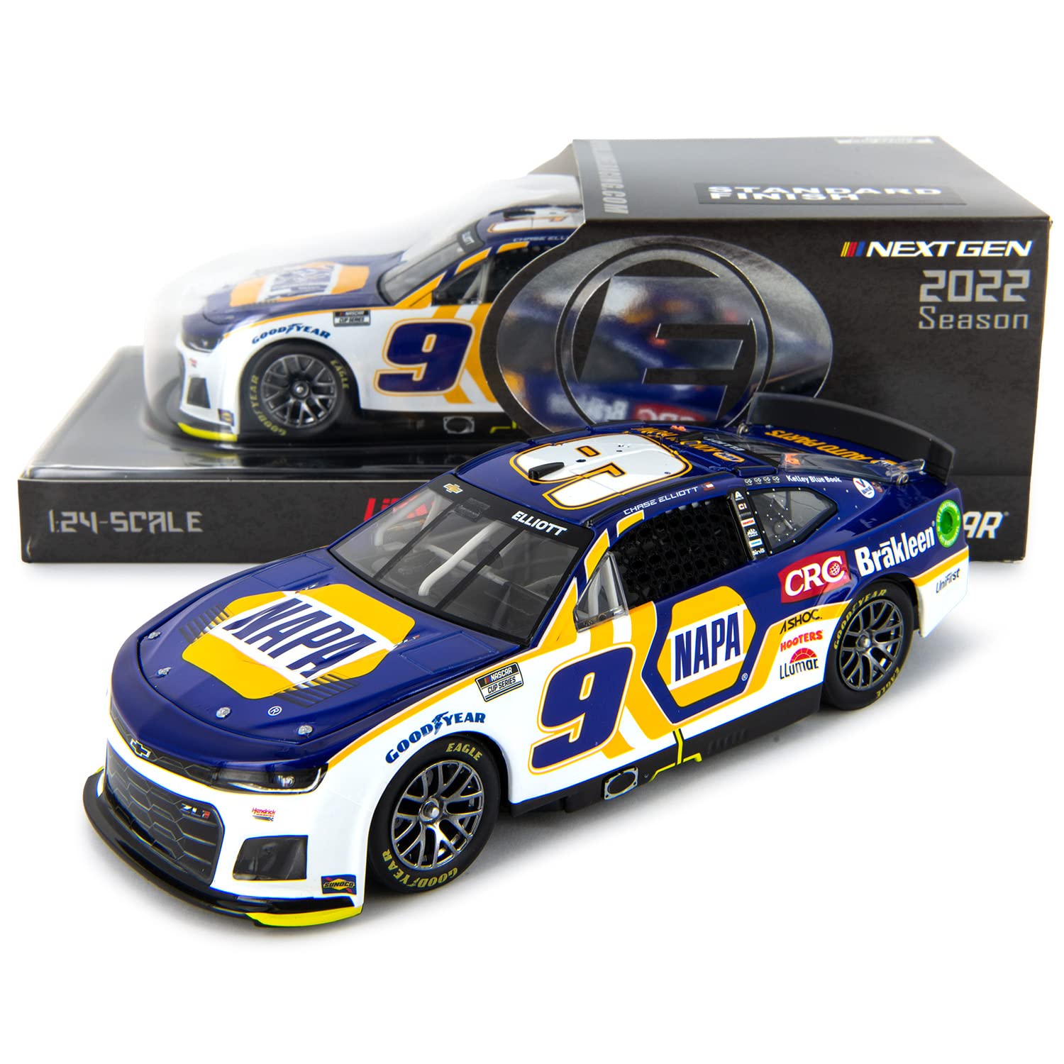 Lionel Racing Chase Elliott Elite 2022 NAPA/CRC Brakleen Diecast Car 1:24 Scale