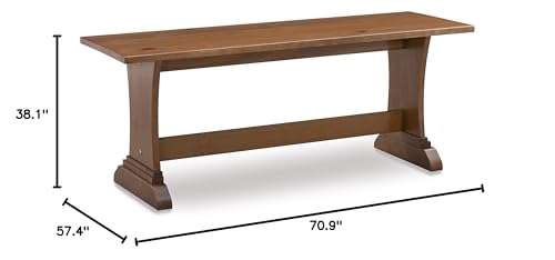 Linon Pine Breakfast Table and Bench Patrik Nook