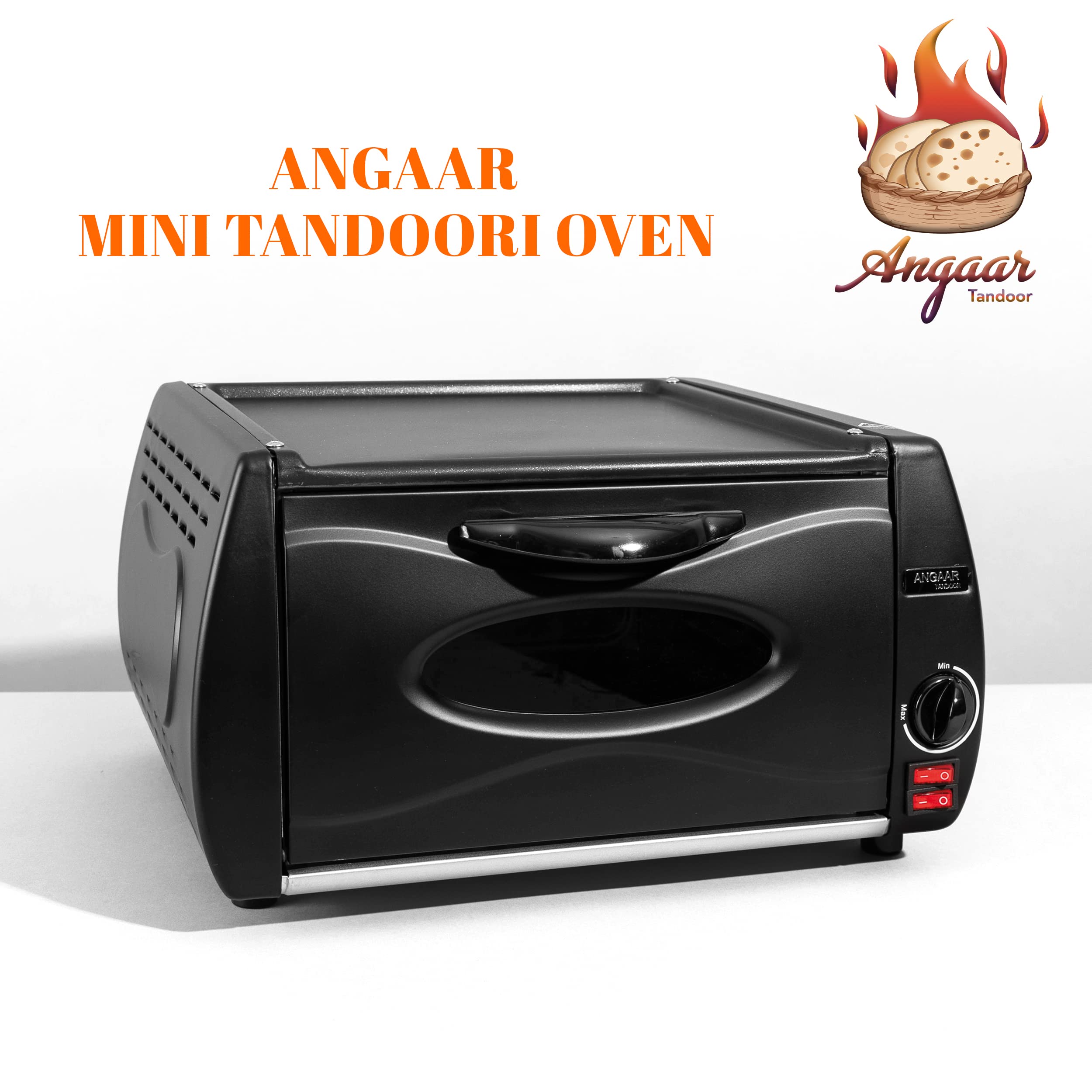 Mini Tandoor Oven Angaar Tandoor Electric Oven 4 Minute Pizza Maker - Table Top Pizza Oven, Tandoori Roti, Naan