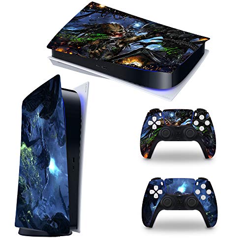 Monster Space - PS5 Standard Edition Skin Console - PS5 Standard Edition Controller Skin Cover Vinyl Decal Protective