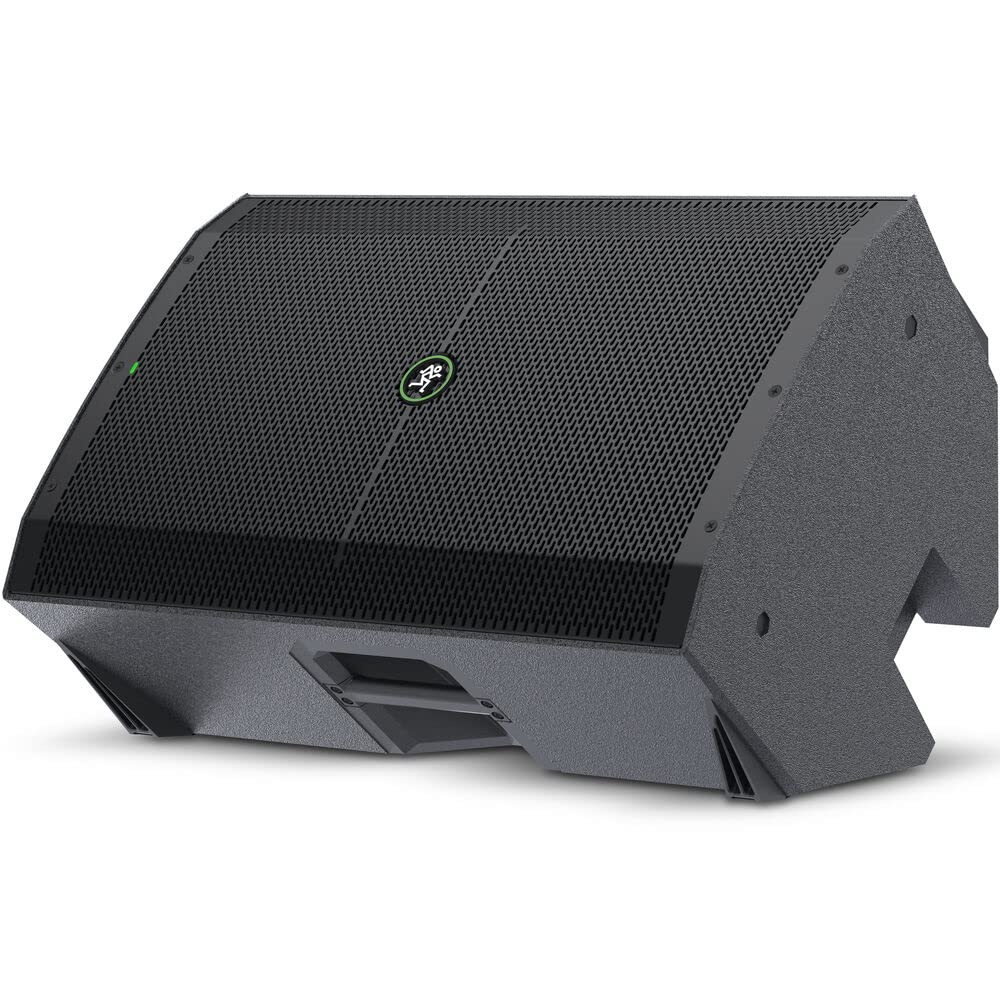 Mackie Thump215XT 1400W 15" Powered PA Loudspeaker System with DSP and Bluetooth (Pair) Bundle with Auray SS-47S-PB Steel Speaker Stands, Carrying Case, and 2X XLR-XLR Cable