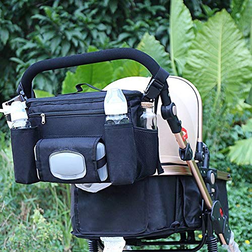 MagMaxi Universal Stroller Organizer, Baby Accessories Large Caddy, with tissues, diapper Bag