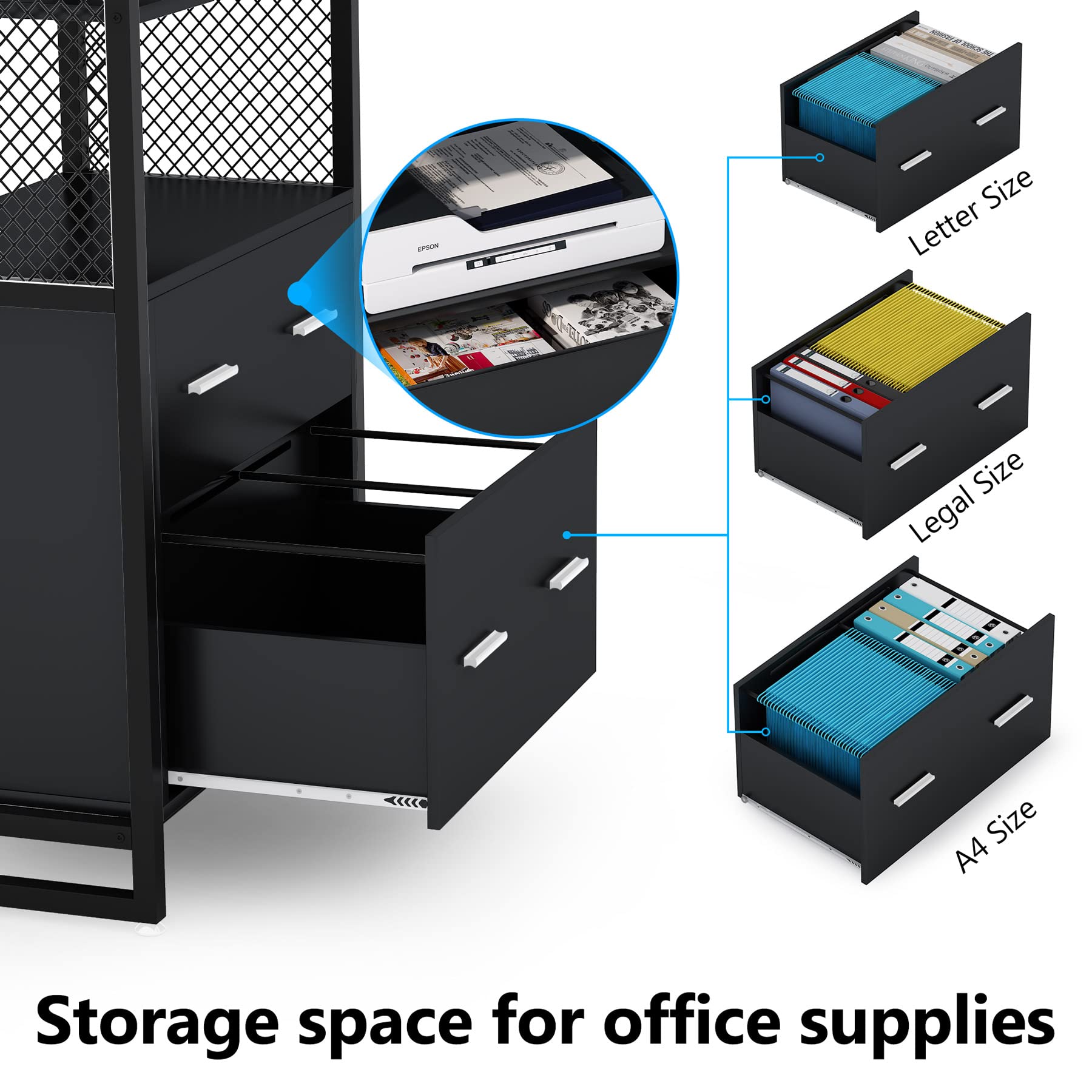 LITTLE TREE 2 Drawers Vertical Office File Cabinet