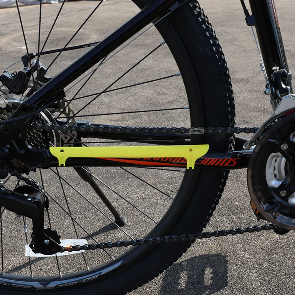 PZRT 2pcs Bicycle Frame Chain Guard 220x20x0.3mm Plastic Protector Guard Pad Mountain Bike Chain Protective Sleeve