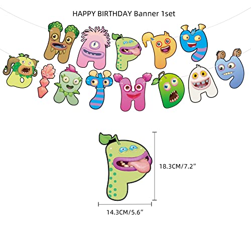 Lingtoolator onsters Birthday Party Decorations Monsters Party Supplies Party Banner Magnetic Wireless Charger, Wireless Magnetic Cell Phone Charger
