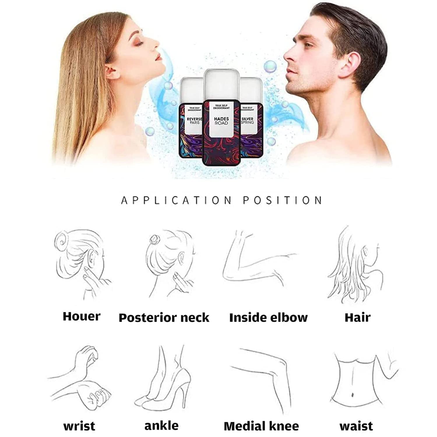 YCNASSS Hommelure Fheromotherapy Festes Parfüm-Set, Hommelure Feromone Solid Perfume Set, Portable Perfume Long Lasting Unisex 30g
