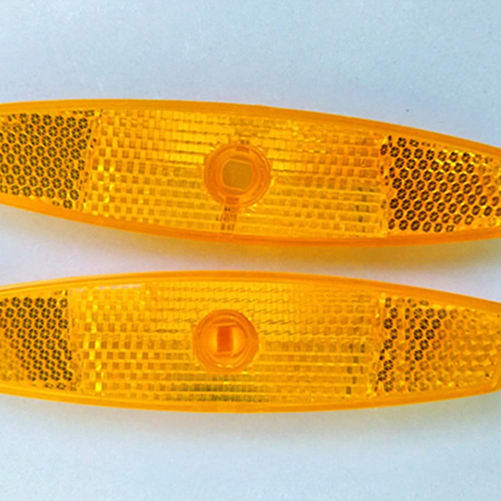 LIOOBO 4Pcs Bike Wheel Safety Warning Reflector Bicycle Wheel Spoke Light for Night Riding