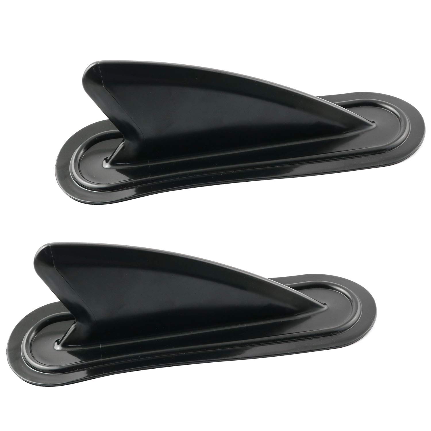 LQ Industrial Kayak Tracking Fin 2PCS Black Detachable Canoe Rowing Boats Center Fin for Canoe Boat Surfboard Long Board Paddle Board