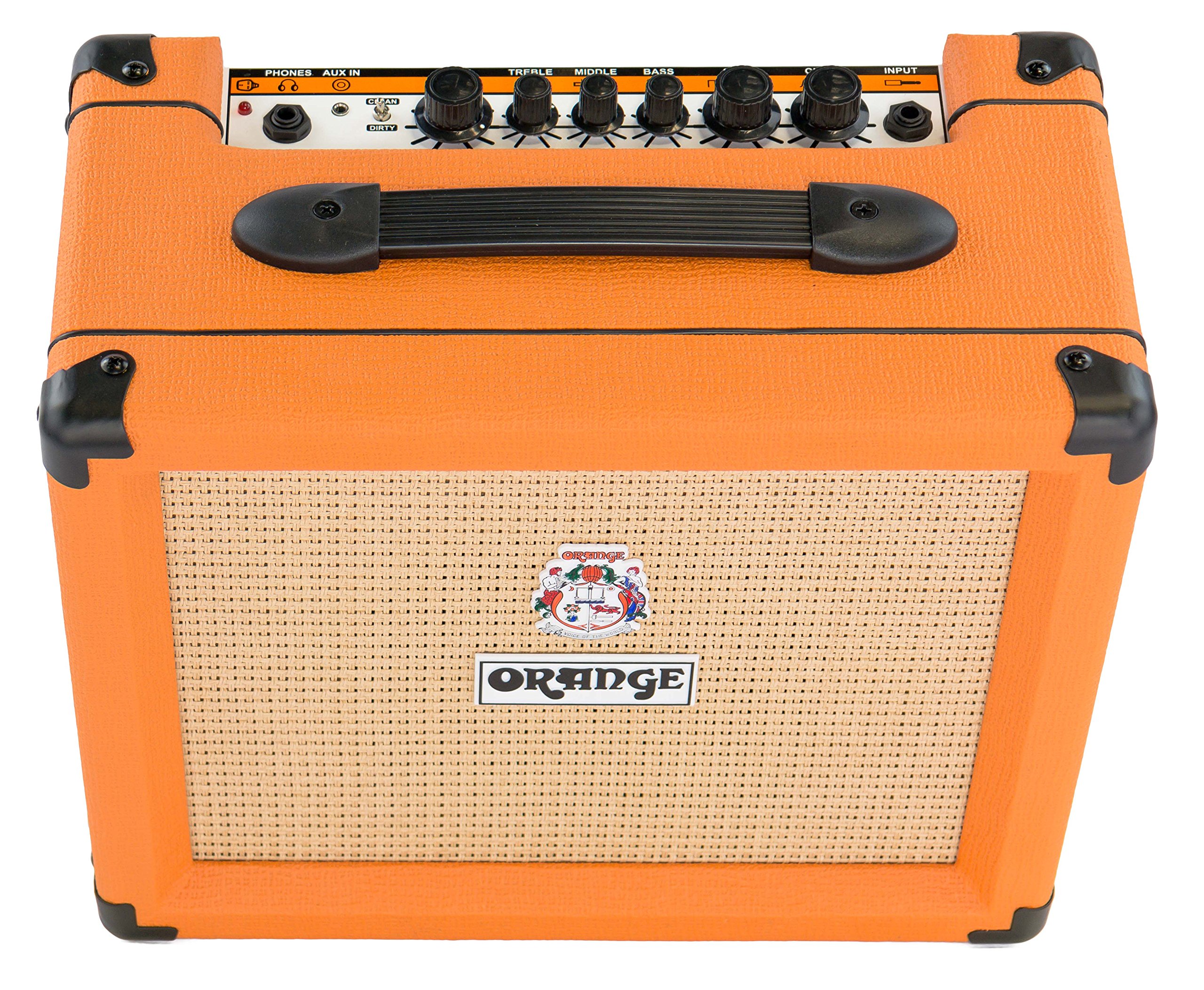 Orange Crush 20RT 20-Watt Guitar Combo Amplifier - Black Bundle with Instrument Cable and Austin Bazaar Polishing Cloth