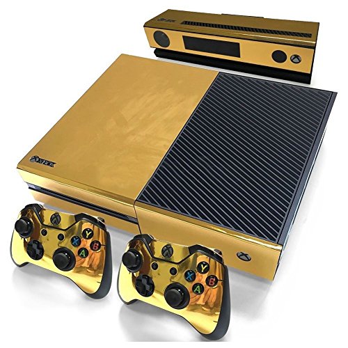 shyness Gold Glossy Sticker For ONE Console Controller + Kinect Decal Vinyl