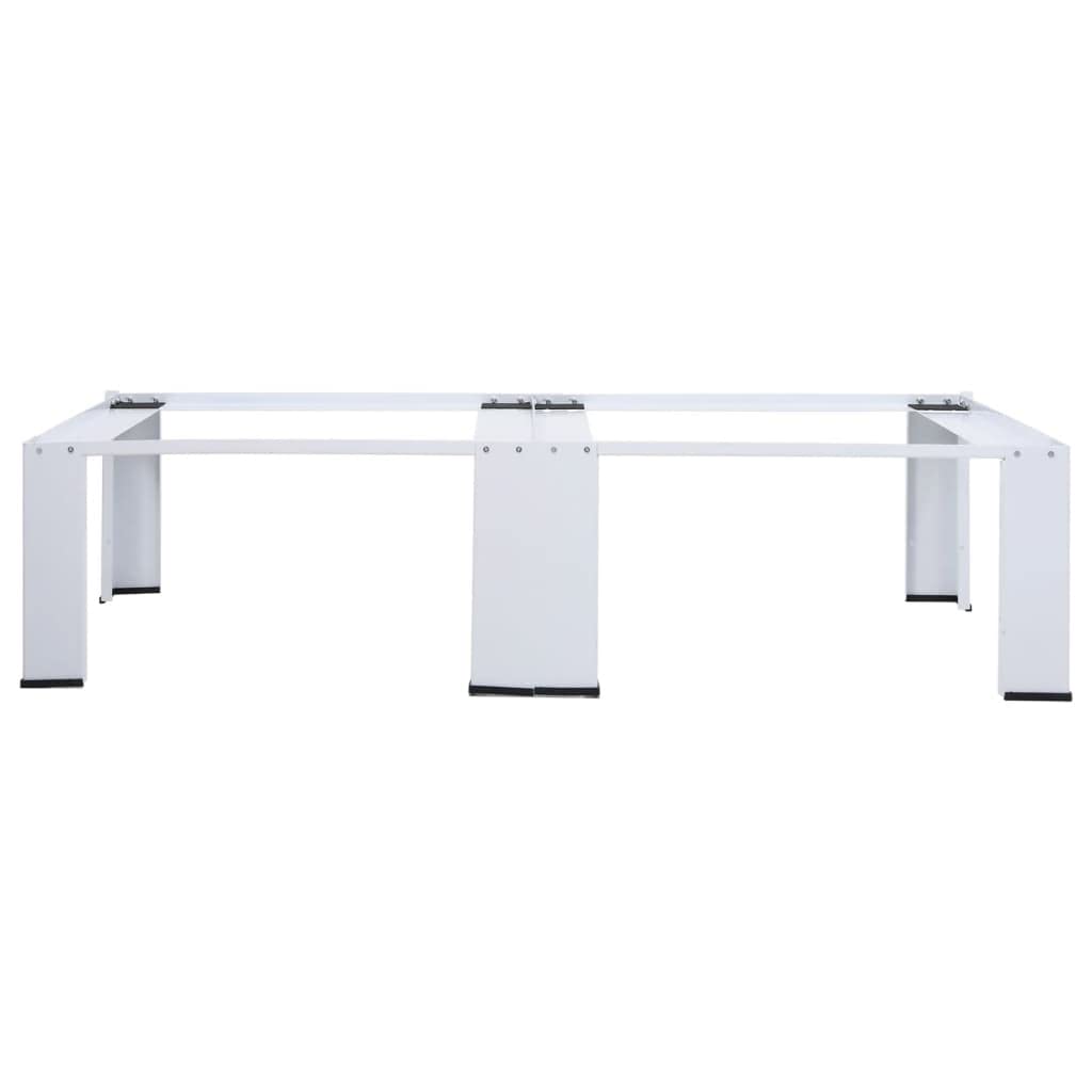 loibinfen Double Washing and Drying Machine Pedestal Base Stand Stacking Kit Shelf Dryer Mini Refrigerator Cabinet Stackable Kit Utility Room, Washing Room Without Drawer Or Shelf 54.5"x27.2"x12.8"