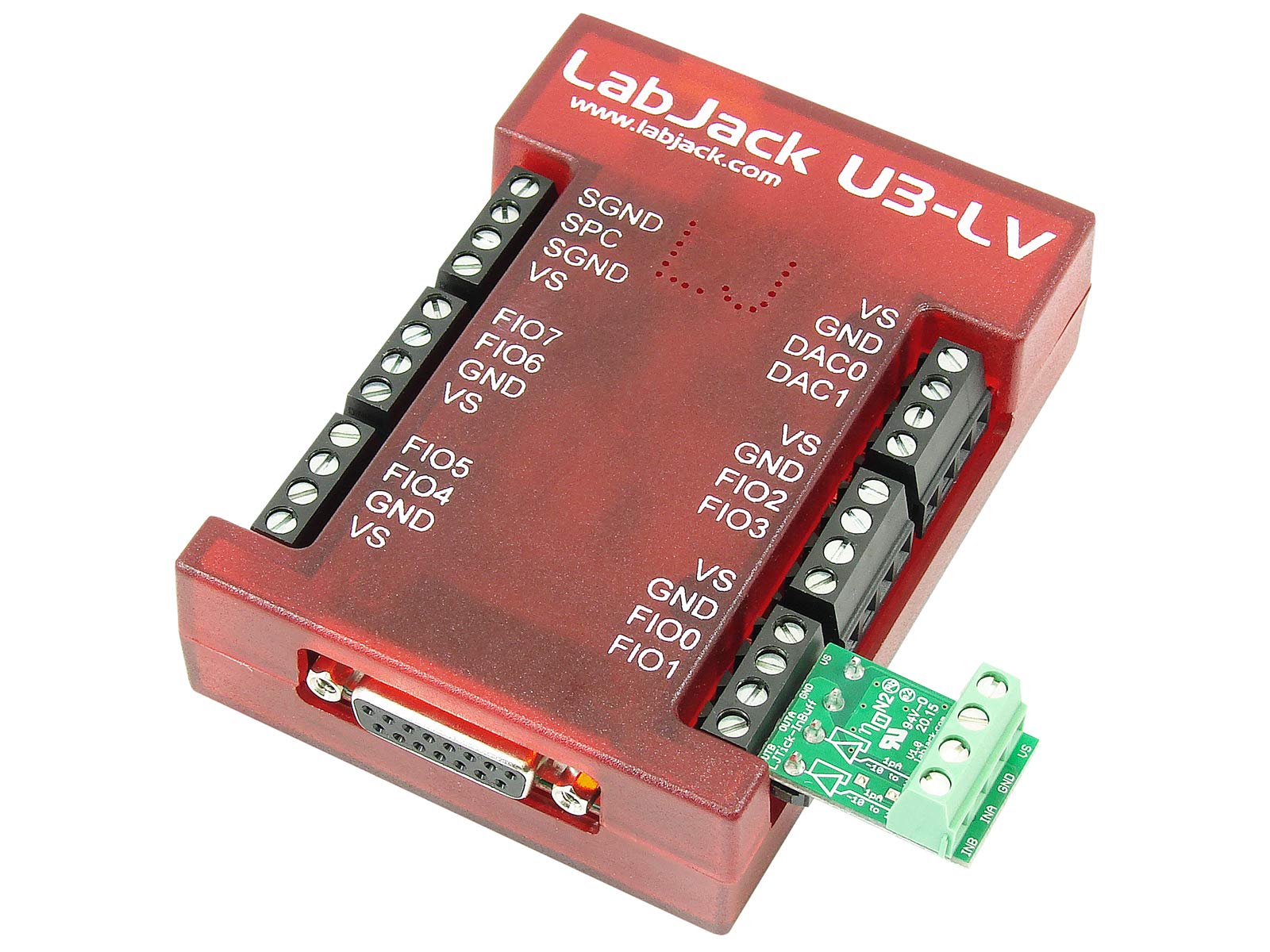 Lab jack Low-Voltage U3-LV USB Module - High-Speed Data Acquisition DAQ Device with 4 Analog Inputs – Digital I/O and Flexible I/O Channels - Compatible with Third party Software