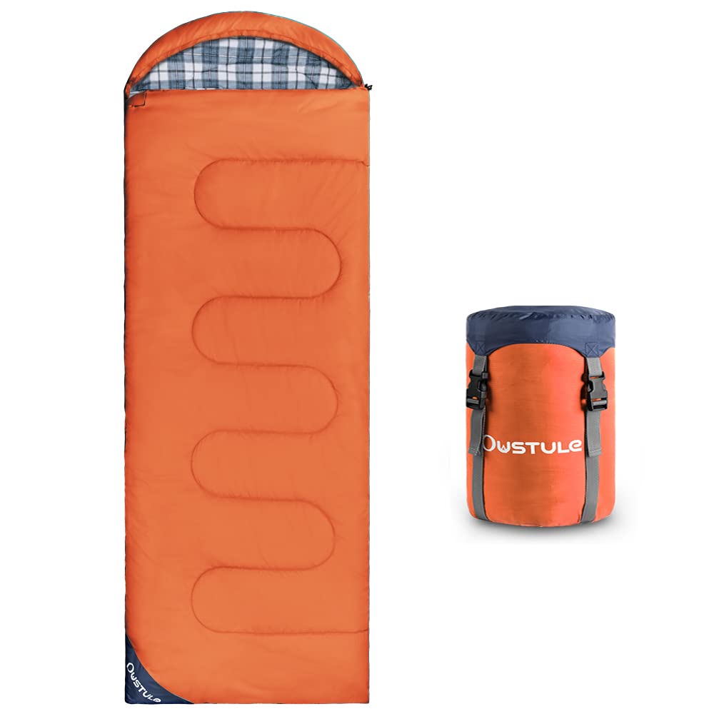 OUSUTLE Double Sleeping Bag for Adults, 2 Person Sleeping Bag with 2 Pillows for Backpacking Camping Hiking, Queen Size Cold Weather Sleeping Bag for Couples & Family Traveling