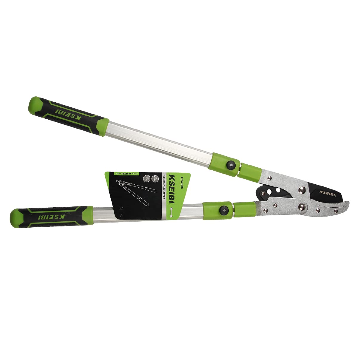 KSEIBI 252606 Anvil Lopper with Telescoping Aluminium Light-weight Handle, Tree Trimmer, Branch Cutter, Loppers, Pruning Shears, Garden Pruners Up to 2 Inch Cutting Capacity, 28 ~ 40 Inch