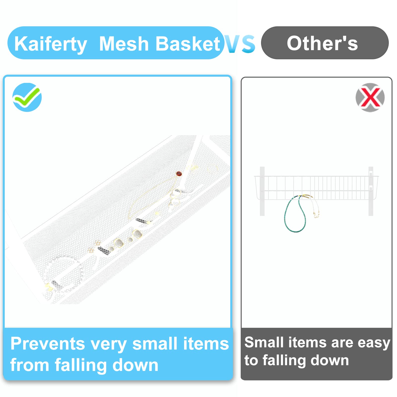 Kaiferty Over The Door Hooks Organizer,Over Door Hanger Towel Rack Mesh Basket with 12 Hooks,Back of Door Storage Organizer for Bedroom,Bathroom,Kitchen,Office(White)