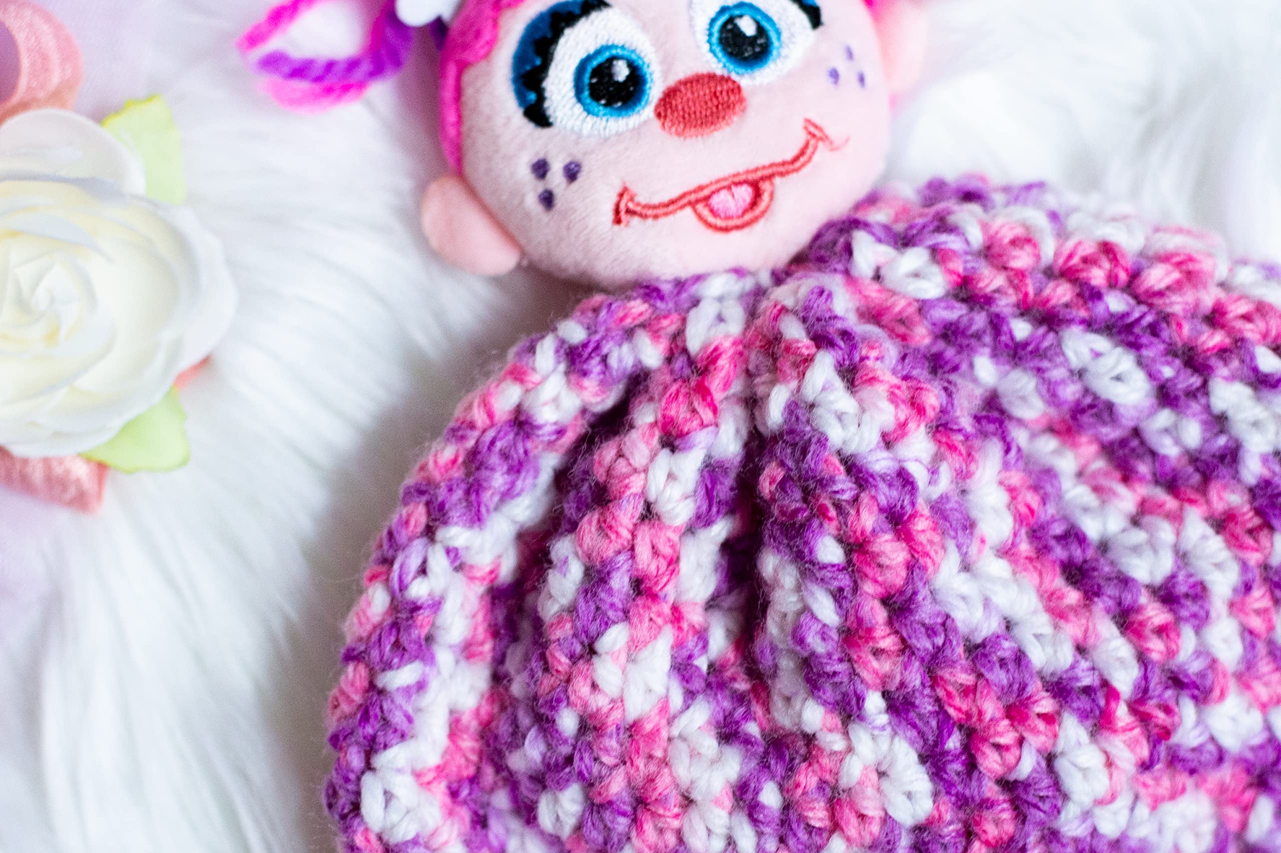 Lion Brand Yarn Sesame Street - One Hat Wonder Yarn, Abby Cadabby, 1 Cake