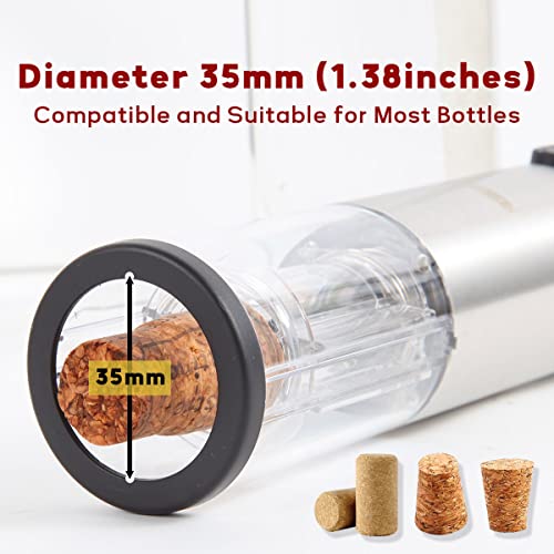 Oxyzeem Electric Wine Opener, Cordless Wine Bottle Opener,Stainless Steel Automatic Corkscrew with Foil Cutter, Age-friendly Wine Bottle Opener