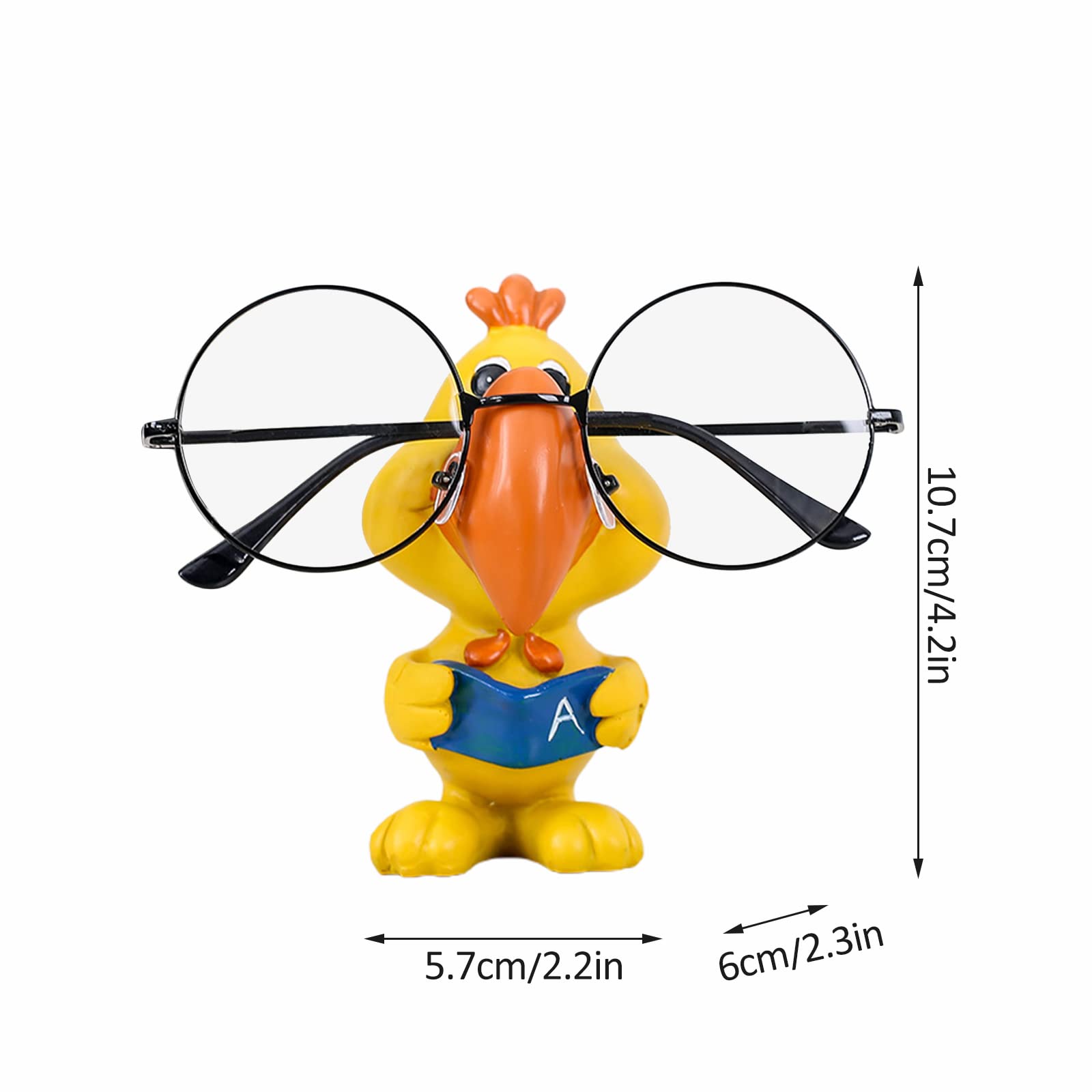 Sempoda Cute Animal Glasses Holder, Resin Funny Decorative Eyeglass Holder, Creative Koala and Cute Big Mouth Glasses Holder Stand for Home Office Desktop Decoration