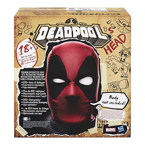 Marvel Legends Deadpool’s Head Premium Interactive, Moving, Talking Electronic, App-Enhanced Adult Collectible, with 600+ SFX and Phrases