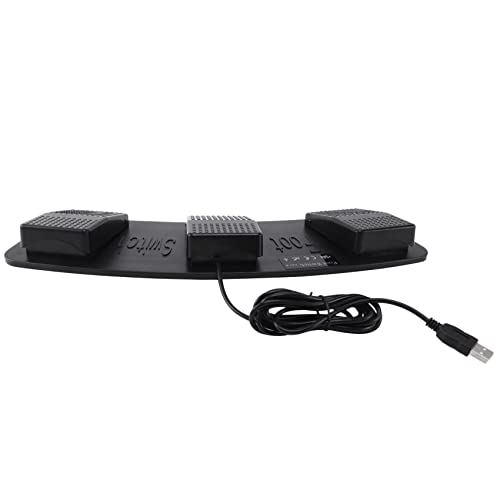 Tuccbay Fs3-P USB Triple Foot Switch Pedal Control Keyboard Mouse 3 Pedals Simulate Any Key On Keyboard Combination Key Hid