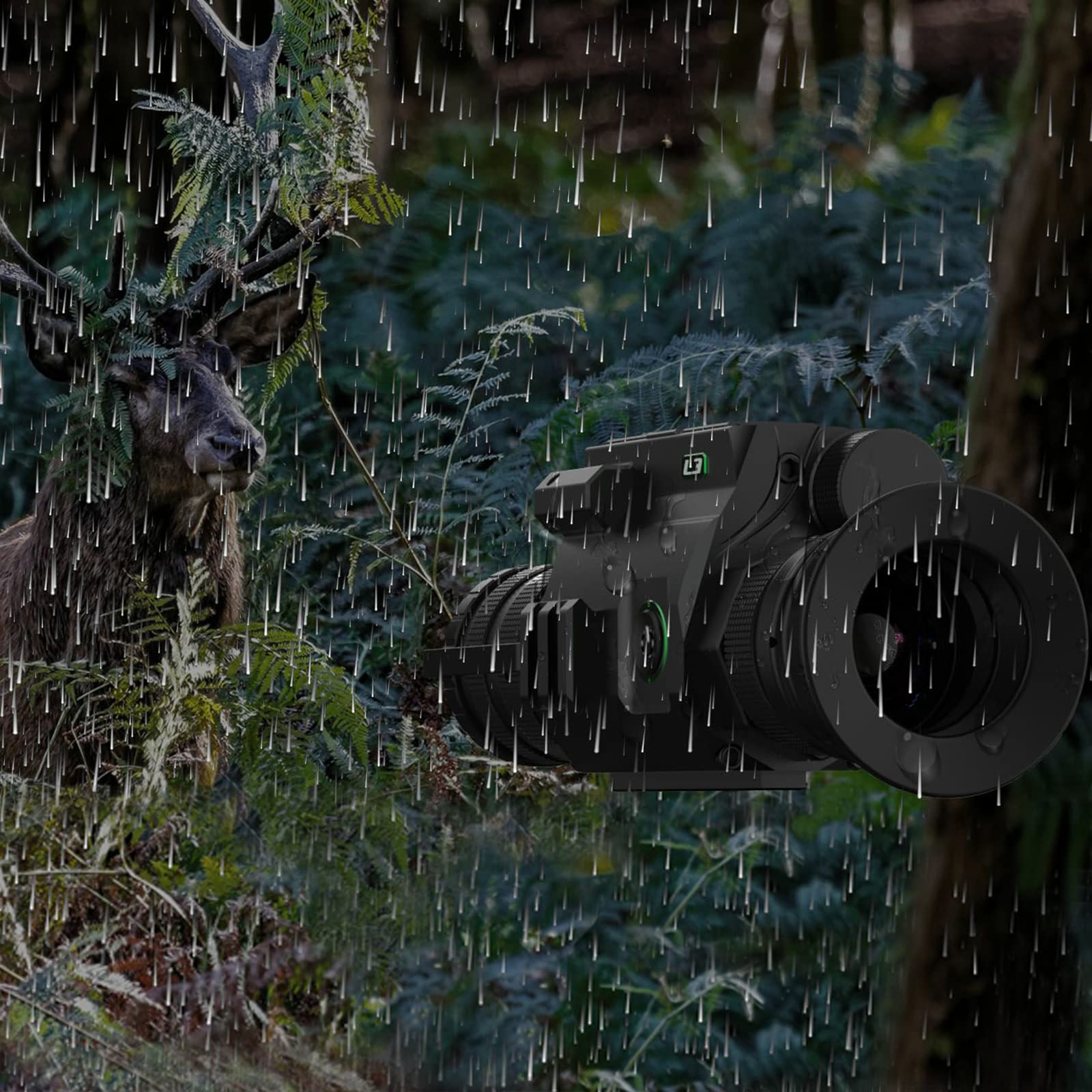 OWLNV Night Vision Digital Rifle Scope, HD Day & Night Hunting Riflescope Monocular with WiFi, Gyroscope&E-Compass, IR Illuminator 850nm, iOS & Android Apps Waterproof L3