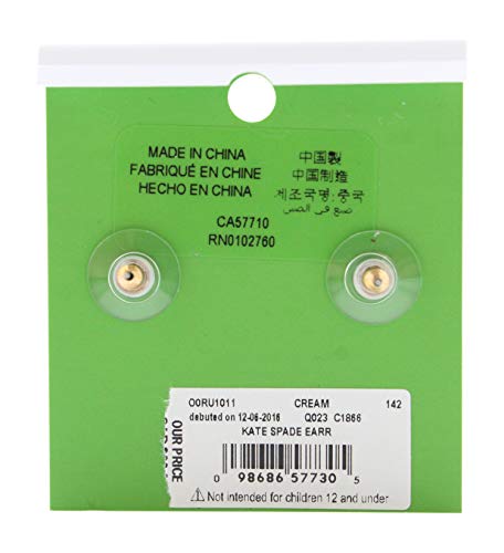 Kate Spade New York Pearl Gumdrop Stud Earrings (Cream)