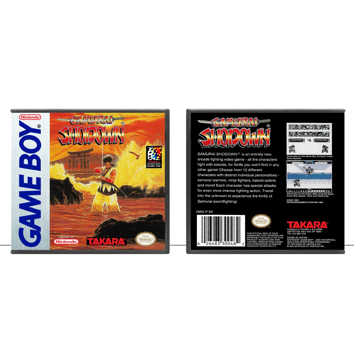 Samurai Showdown | (GB) Game Boy - Game Case Only - No Game