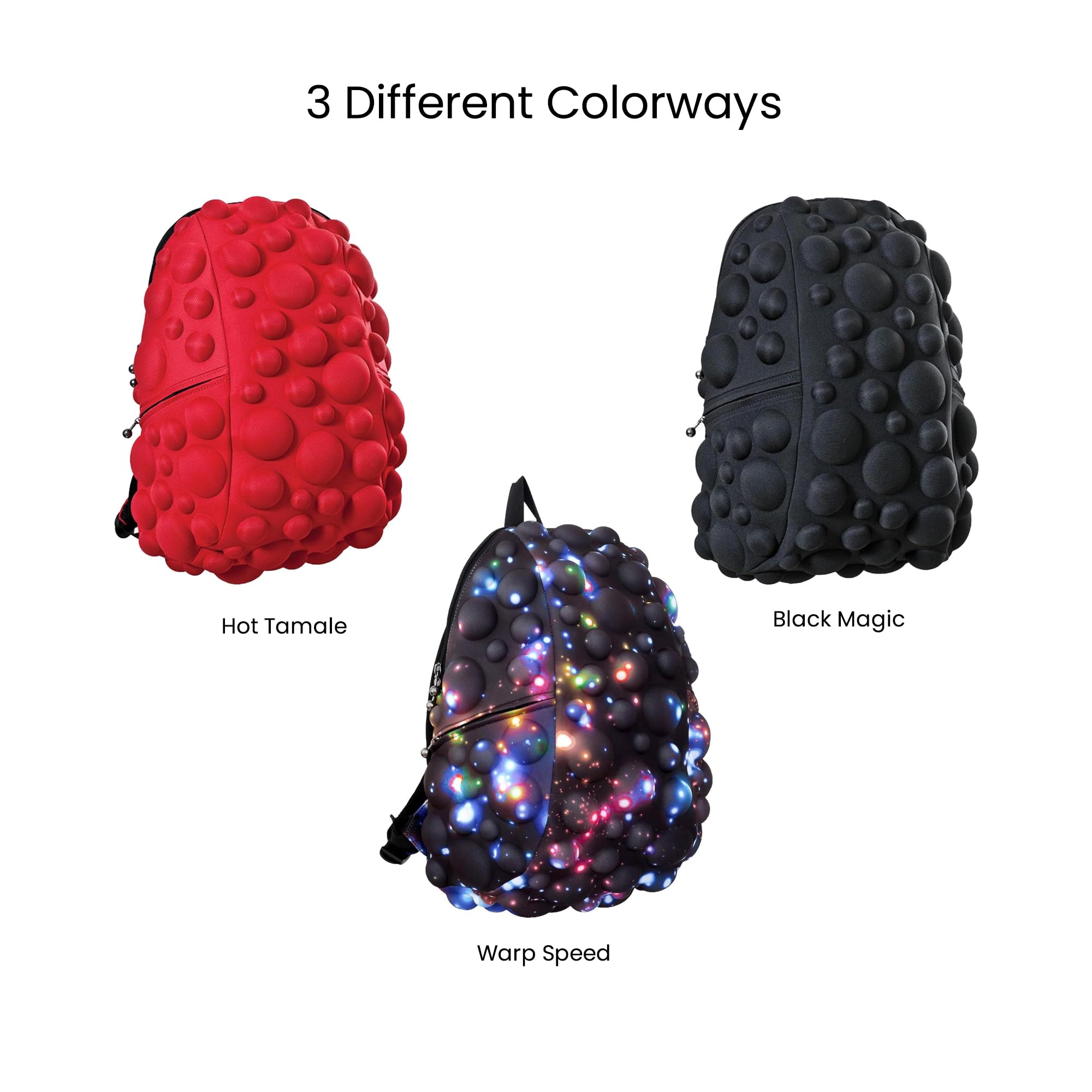 MadPax Bubble Backpack - Ultra Smooth Nylon Backpack - Backpack with Adjustable Straps