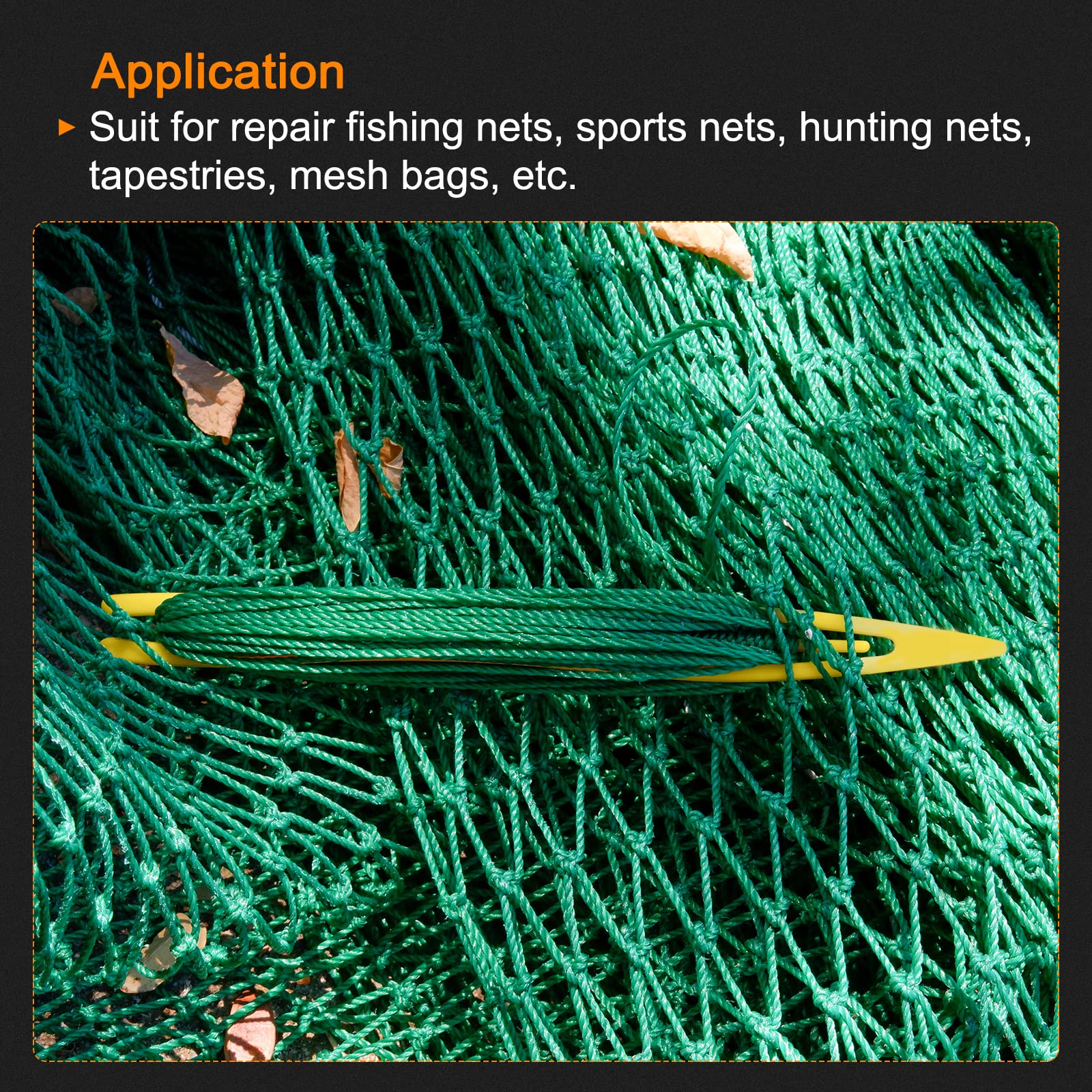 PATIKIL Netting Needle Shuttles #1, 10 Pack Plastic Fishing Net Repair Tool, Green