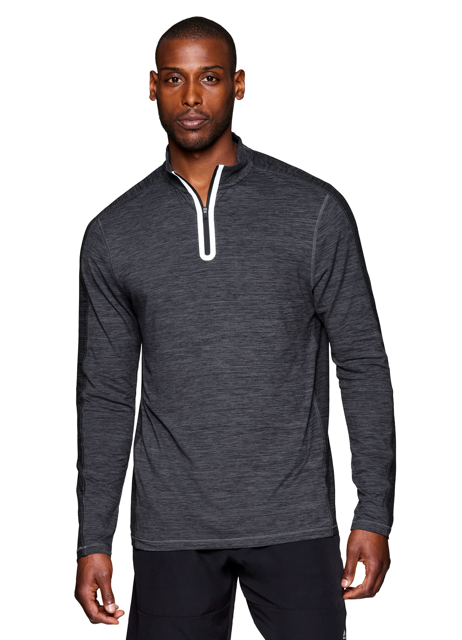RBX Men's Performance Lightweight Soft Long Sleeve 1/4 Zip Shirt L