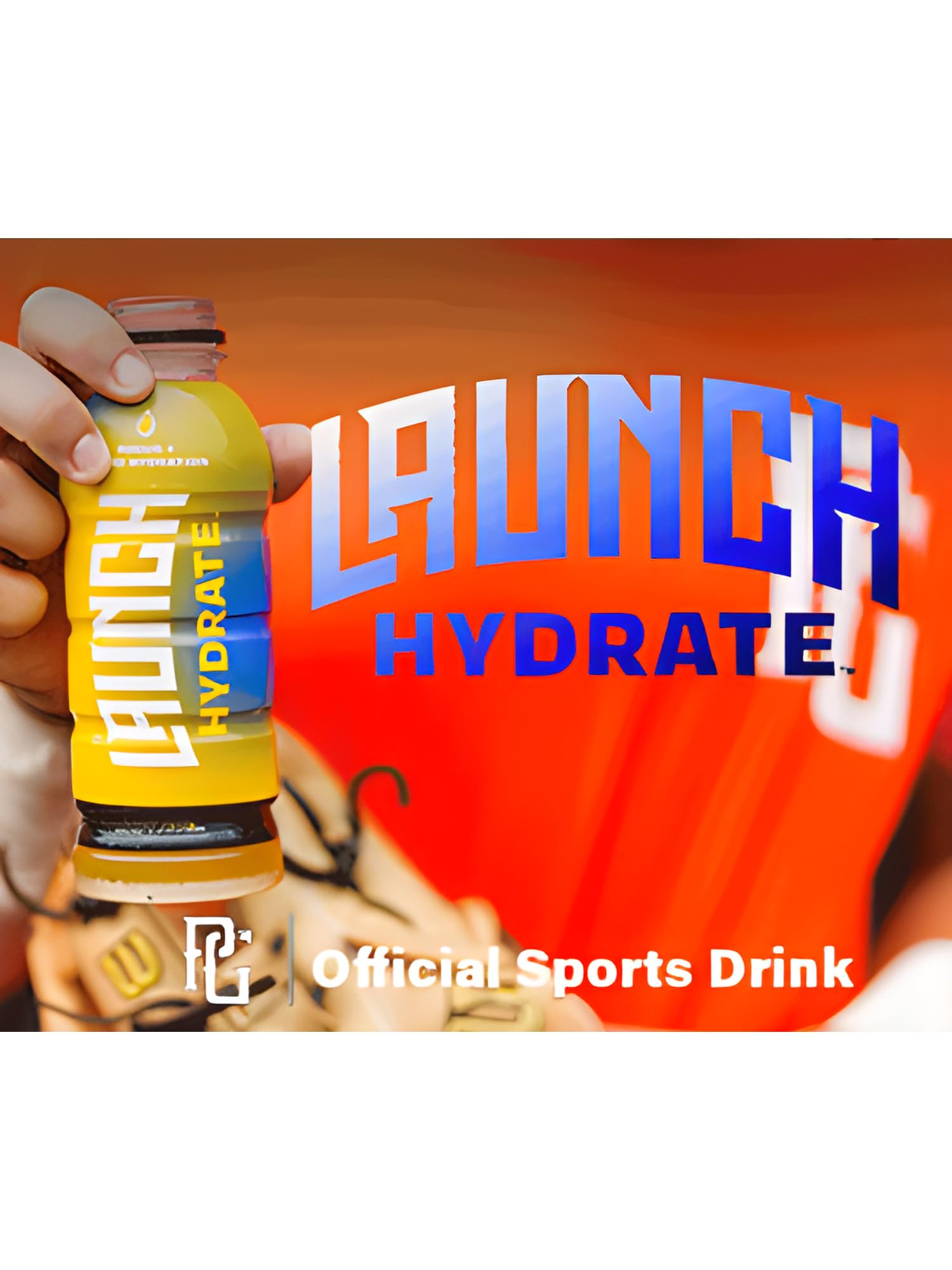 Launch Hydrate Sports Drink, Fruit Punch, 16 Fl Oz, Electrolytes, Vitamins and Minerals Packed, Perfect for Athletes, (Pack of 12)