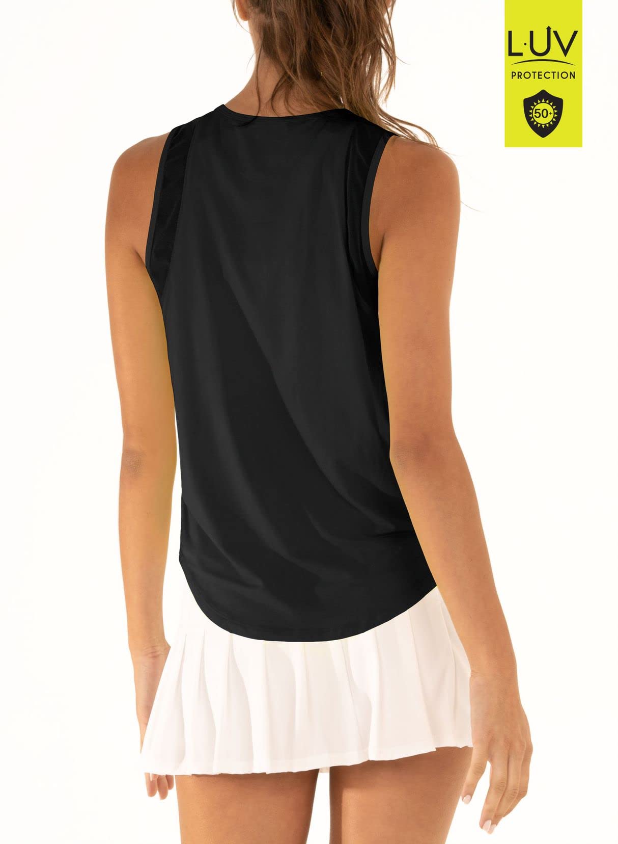 Lucky In Love L UV Protection Chill Out Tank (White, Medium)