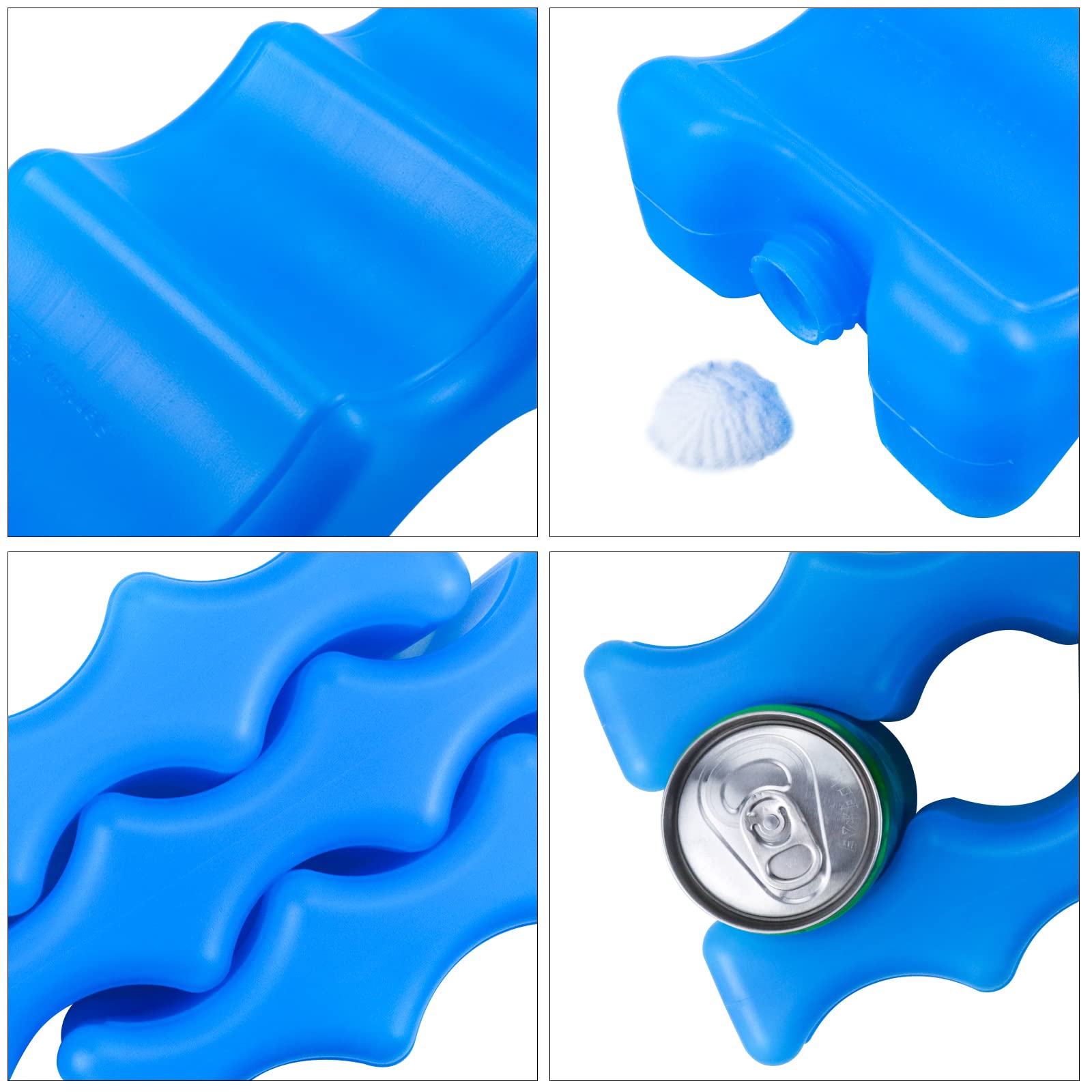 Tecmisse 5 Pack Blue Reusable Ice Packs for Breastmilk Storage, Bottle Ice Packs for Breastfeeding Mom