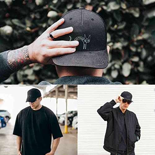 SHITOUPU White Cat Baseball Cap Adjustable Dad Hat Unstructured Cotton Cap
