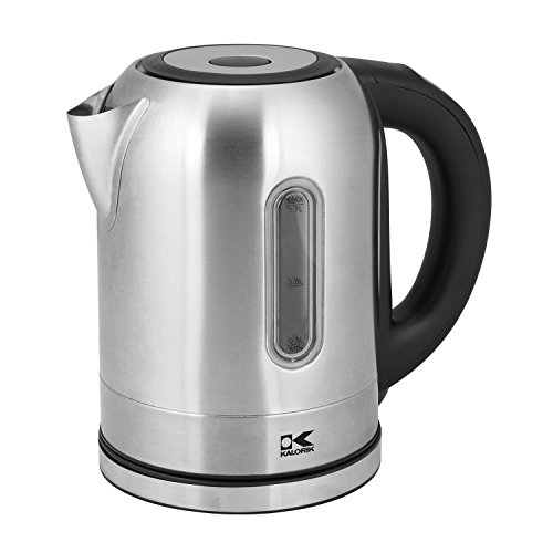 Kalorik JK 40770 SS Led Water Kettle, Stainless Steel, 57-Ounce