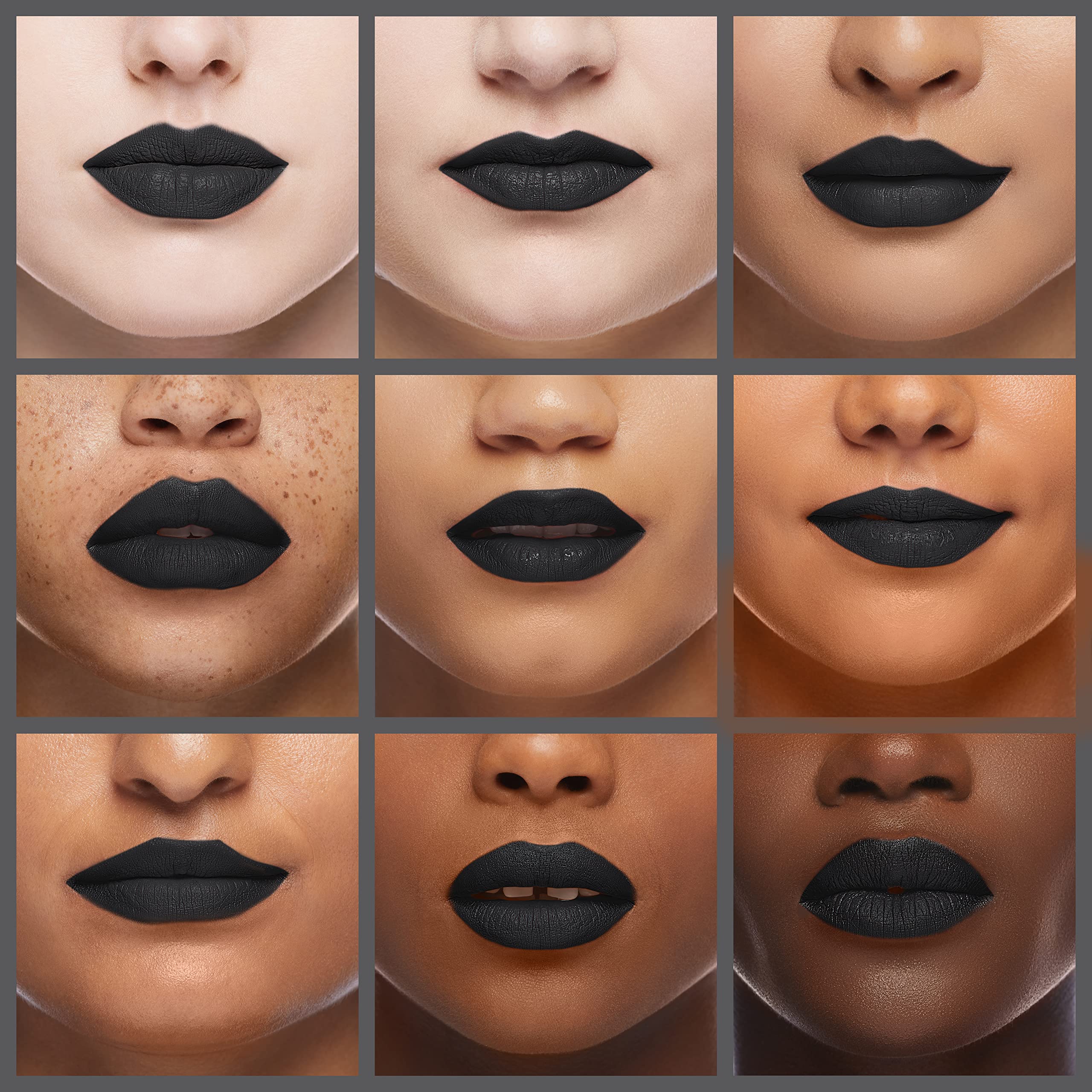 MAEPEOR Matte Lipstick and Lipliner Set 2Pcs Non-Stick Cup Velvety Liquid Lipgloss Set Waterproof and Long Lasting Liquid Lipstick Set for Women and Girls (2PCS Set, Black)