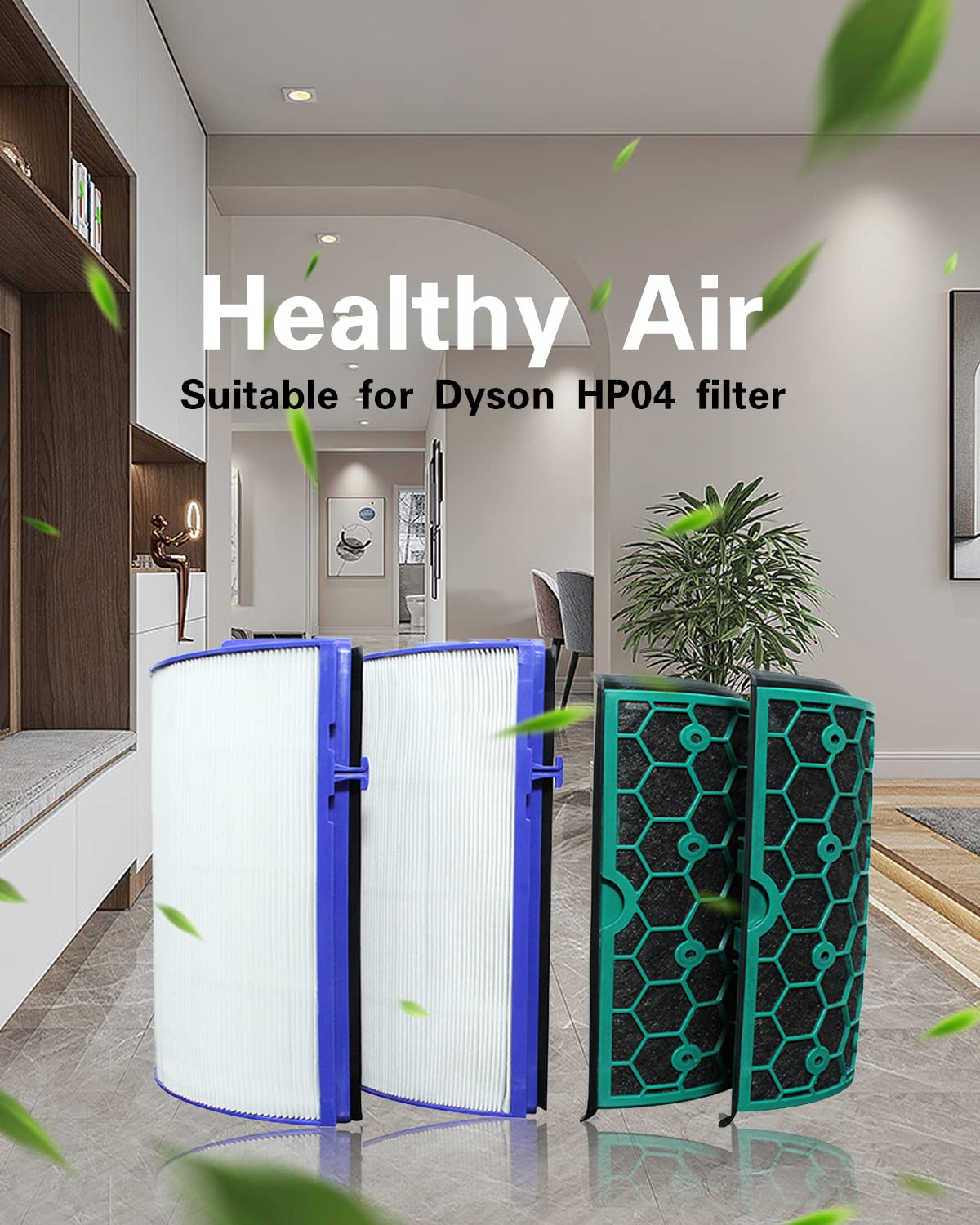Replacement Filter for Dyson TP04 HP04 DP04 TP05 and DP05 Air Purifiers - KTSIM Premium True HEPA Filter with Activated Carbon Filters