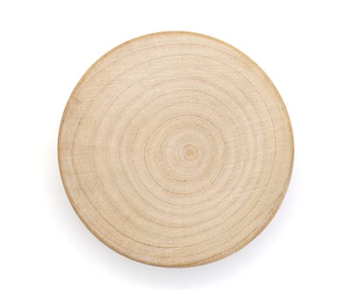 Round Wooden Bottle Openers, Refrigerator Fridge Magnet Beer Opener, with Engraved Patterns, for Home Kitchens, Bars, Parties (2 Pieces ) (Blank)
