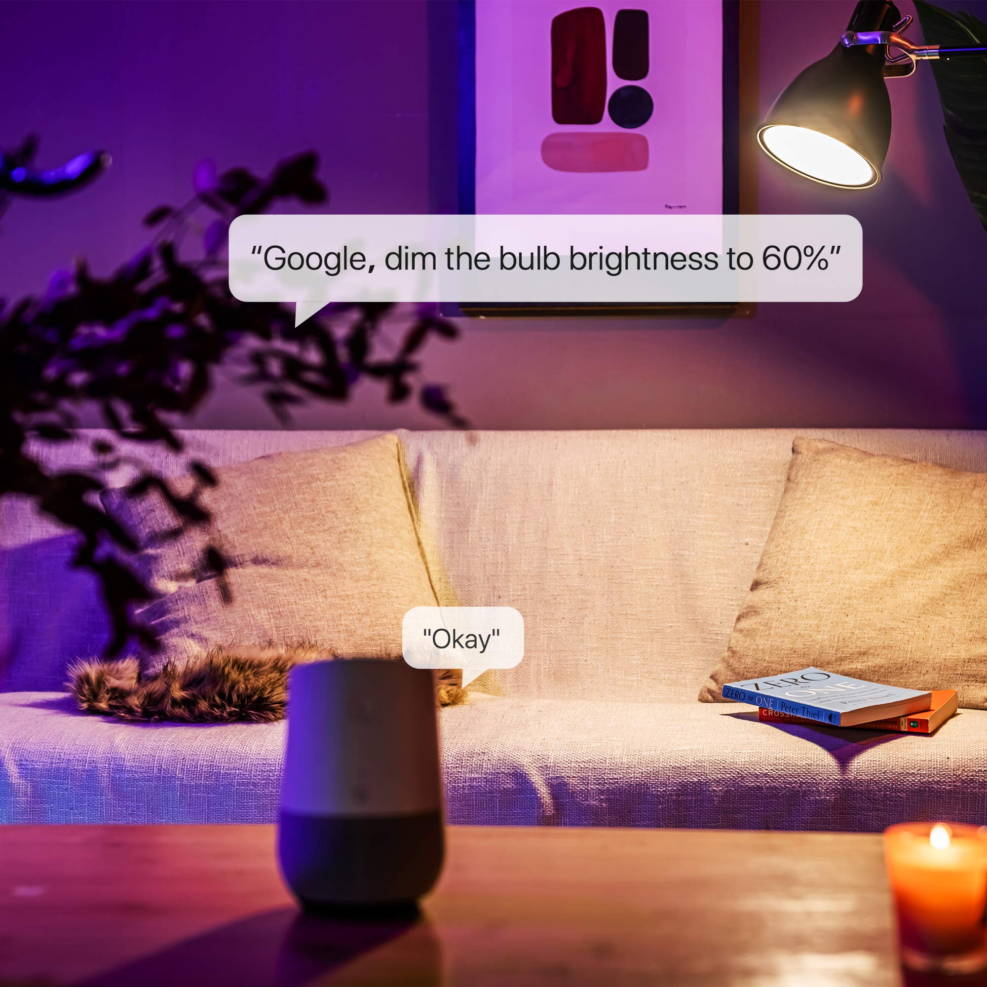 LUMIMAN LED Smart Light Bulbs BR30 65W Equivalent WiFi Full Color Flood Light Bulb Compatible with Alexa Google Home E26 Dimmable RGB Bulbs 900 Lumens No Hub Required 2 Pack