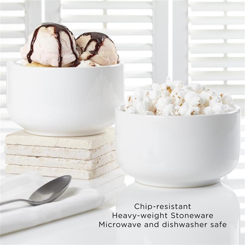 Personalization Universe Custom Ice Cream Shoppe 14 oz. Bowl - Heavyweight Stoneware, Chip-Resistant, Personalized with Any Name - Perfect Couples, Mom, Dad, Boys,Girls - Dishwasher & Microwave Safe
