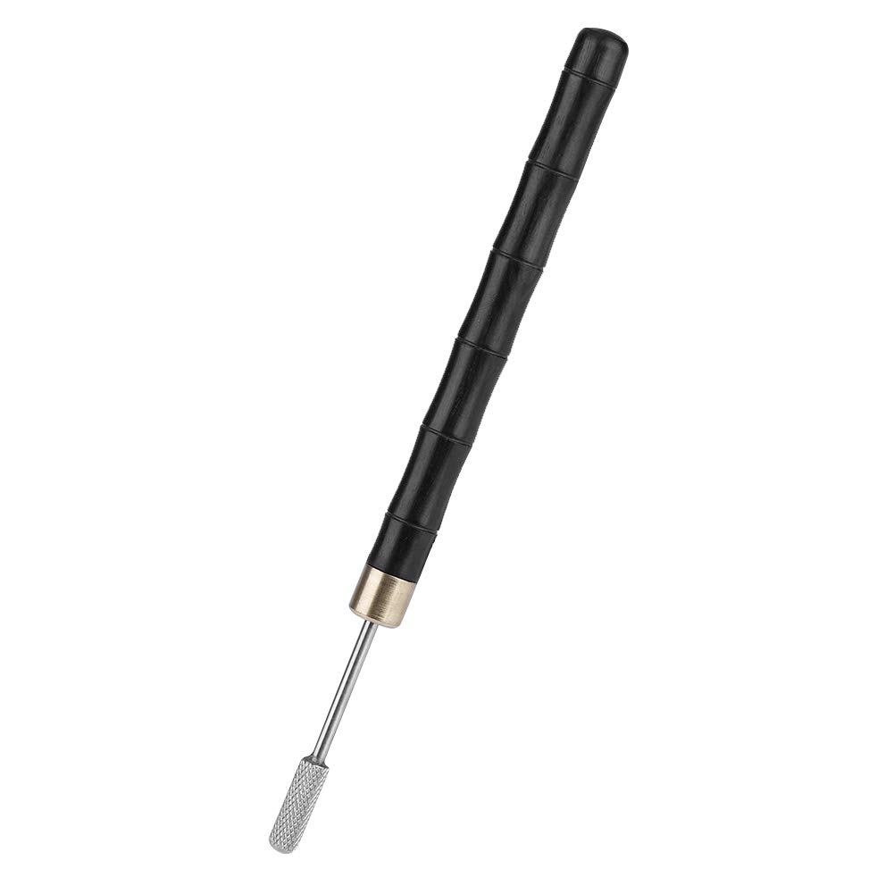 Leather Edge Dye Pen, Stainless Steel Top Edge Dye Roller with Sandalwood Handle Oil Pen Belt Finisher Leather DIY Craft