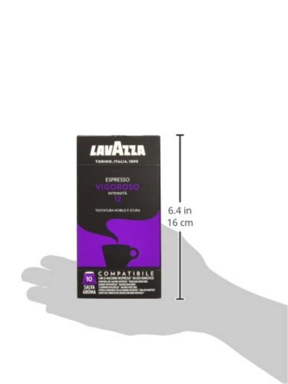 Lavazza Espresso "Vigoroso" - Vigorous Coffee Nespresso Compatible 100 Capsules Pack