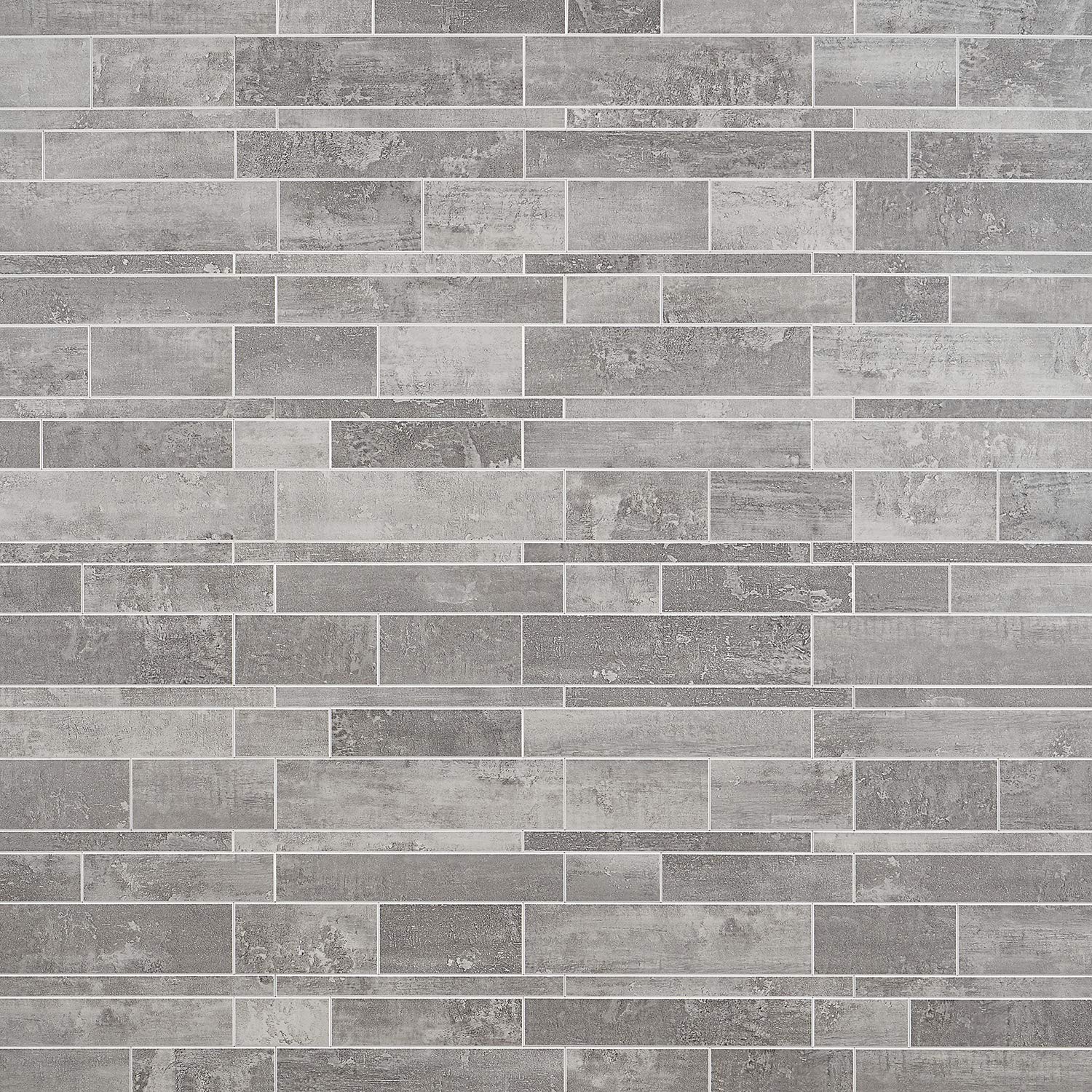 Luxe Core Railroad Light Gray 11.81 in. x 11.81 in. SPC Peel and Stick Kitchen, Bathroom, Backsplash Tile (0.96 Sq. Ft. / Sheet)