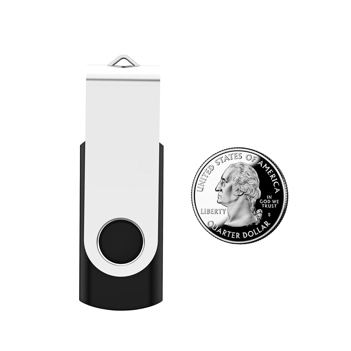 Maspen 10 Pack 32GB USB Flash Drives Bulk Pack USB 2.0 Thumb Drives Small Capacity Memory Stick Jump Drive Pen Drives (32 GB, 10pcs, Black)
