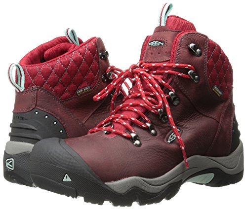 KEEN Women's Revel III Winter Boot, Racing Red/Eggshell, 11 M US
