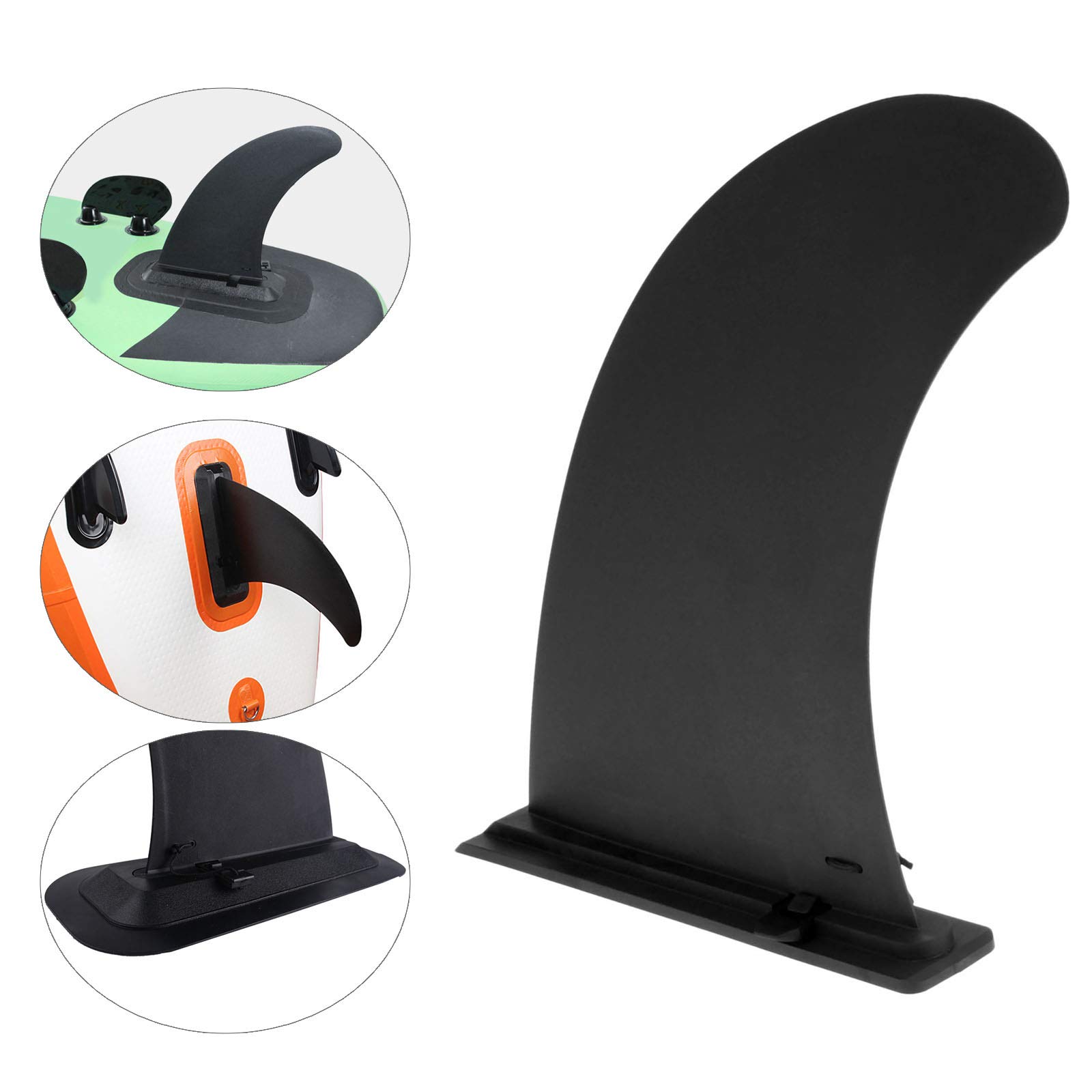 MUXSAM 1 Piece Canoe Kayak Skeg Tracking Fin Nylon Black for Most Kayak Boat-B
