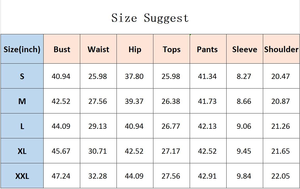 Ophestin Womens 2 Piece Outfits Set Summer Camo Print Casual Long Sleeve Oversized T Shirts Top Pants Set Tracksuits Green XL