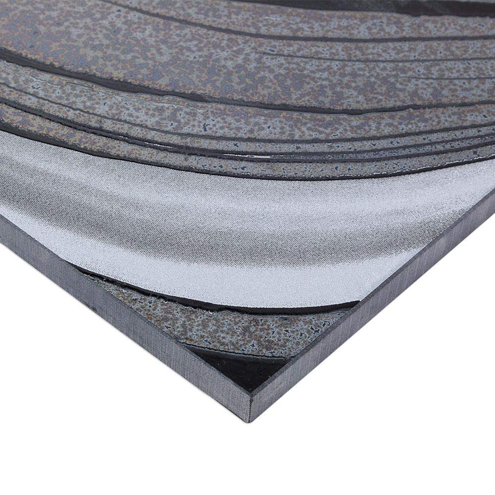 Mica Black 4 in. x 8 in. Glazed Porcelain Floor and Wall Tile Sample